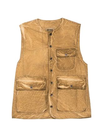 Uma Wang Gilet avec rabat et poche boutonn&eacute;e