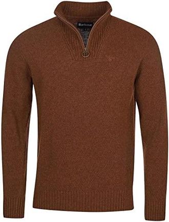 Barbour Pull demi-fermeture &eacute;clair en laine dagneau marron - Homme - V&ecirc;tements - Mode, marron, XXL