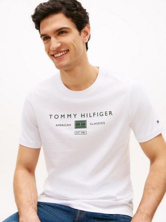 Tommy Hilfiger T-Shirt BRAND LOVE MONO STACK aus Jersey mit Logo