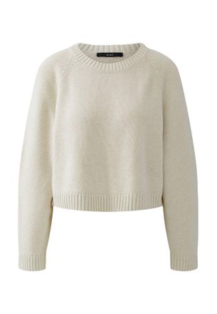 Oui Damen Pullover boxy geschnitten Uni