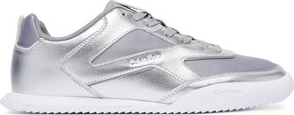 Calvin Klein Sneakers Calvin Klein Low Pro Run Lace Stripe Met Lth HW0HW03272 Silberfarben