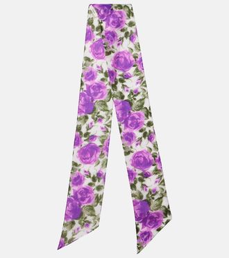 Chlo&eacute; Chlo&eacute; Bedrucktes Tuch Chlo&eacute; Bloom aus Seide