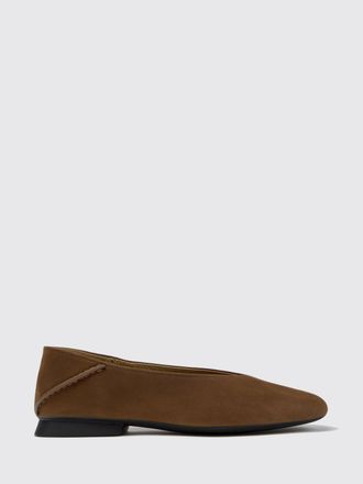Camper Casi Myra Ballerinas aus Veloursleder von mit OrthoLite-Sohle und runder Kappe