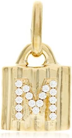 Uno De 50 UNOde50 Charme plaqué or 18 carats en forme de cadenas avec une lettre en Topazee M