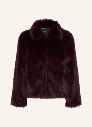 s.Oliver Black Label S.Oliver Black Label Kunstfell-Jacke rot