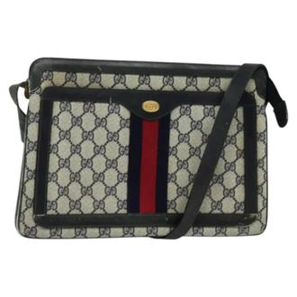 Gucci Pre-owned Cuir sacs-gucci - Femme - Pre-owned - Bleu - Taille: ONE Size