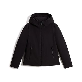 Woolrich Firth Parka corto in Tech Softshell - - Jackets - Damen - Schwarzk - XS