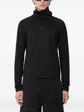 A.A. Spectrum t-shirt à manches raglan et col montant - Noir