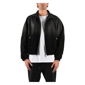 Purple Veste en cuir - Homme - Vestes - Noir - Taille: L