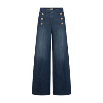 Seductive Weite Hose Bridget mit Kn&ouml;pfen