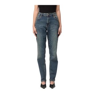 Versace Jeans Couture Jeans mit gesticktem Logo - - Jeans - Damen - Blau - W25