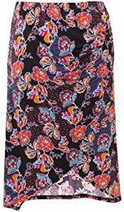 Coline Jupe mi Longue imprimée - Couleur : Noir - Taille : M