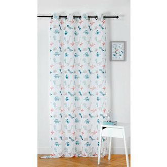 HOME MAISON Homemaison - Rideau dameublement enfant Dino - 150x240cm - Blanc