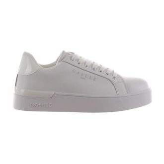 Ga&euml;lle Paris Logo Print Wei&szlig;e Sneakers Damen - - Shoes - Damen - Wei&szlig; - 37 EU