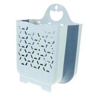 Cabilock Klappbarer W&auml;schekorb Wandmontage Mittlere Faltbarer W&auml;schesammler Gro&szlig;er Raum Sparender Aufbewahrungskorb Komfortabler Griff f&uuml;r Zuhause Bad Kinderzi