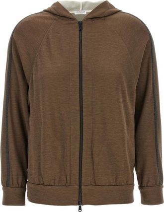 Brunello Cucinelli Damen, Sweatshirts & Hoodies, Braun, MGröße