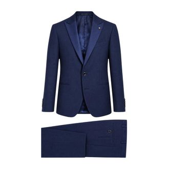 Luigi Bianchi Mantova Single Breasted Suits - - Suits - Herren - Blau - M
