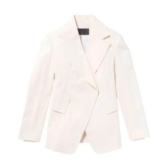 Proenza Schouler Midweight Leinenblazer - - Jackets - Damen - Wei&szlig; - 2XS