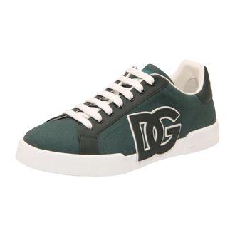 Dolce & Gabbana Portofino Light Strobel Sneakers - - Shoes - Herren - Gr&uuml;n - 44 EU