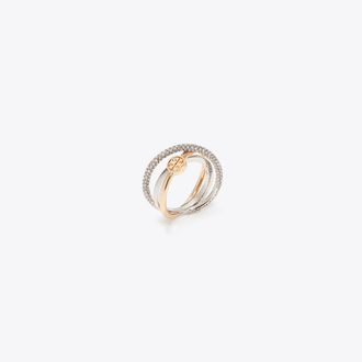 Tory Burch Icon Pav&eacute;-Dreifachring