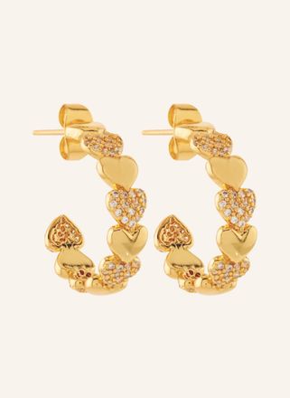 Crystal Haze Crystal Haze Creolen Habibi Hoops By Glambou gold
