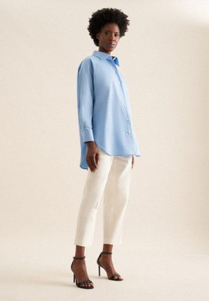 Seidensticker Longbluse 1/1 Kragen Uni