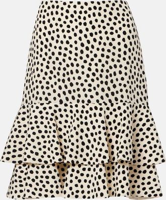 Chlo&eacute; Chlo&eacute; Mini-jupe en soie &agrave; pois