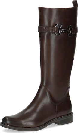 Caprice Damen Stiefel aus Leder mit Zierschnalle, Braun (Dk Brown Comb), 38.5 EU