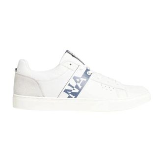 Napapijri Wei&szlig;e Birch Sneakers Synthetisches Leder Gummi - - Shoes - Herren - Wei&szlig; - 45 EU