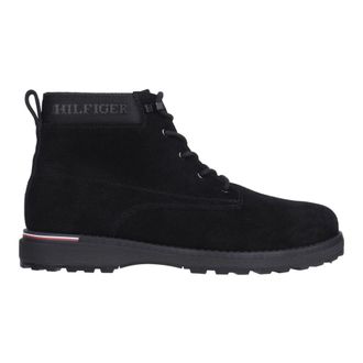 Tommy Hilfiger Corporate Outdoor Wildleder Stiefel - - Shoes - Herren - Schwarzk - 41 EU