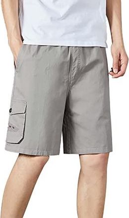 Generic 2026 Pantalon cargo pour homme Pantalon de jogging Loisirs Jogging Short d&eacute;t&eacute; pour homme, gris, 5XL