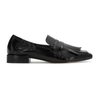 Kazar Schwarze geknitterte Lackleder-Halbschuhe - - Shoes - Damen - Schwarzk - 41 EU