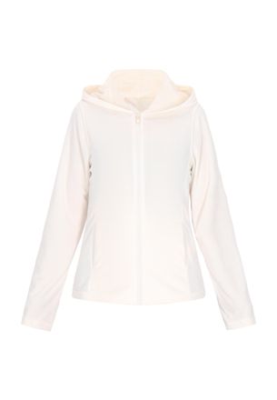 Faina Fleecejacke Damen Wollwei&szlig;