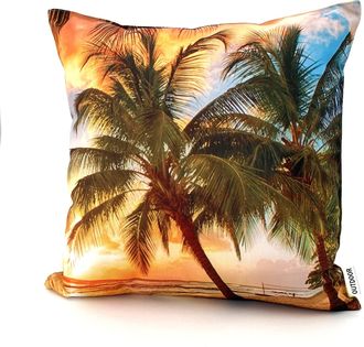 Heimtexland Outdoorkissen Bedruckt 45x45 Garten Lounge Dekokissen Outdoor Lotus Effekt Typ742 Südsee Sunset