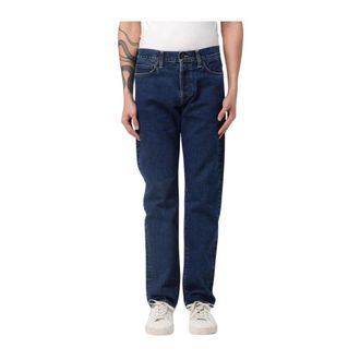 Carhartt Work in Progress Homme, Jeans, Bleu, Taille: W33 Jean Coupe Droite Bleu