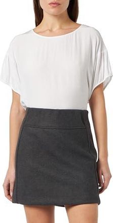 Ichi IHWOOLY SK3 Jupe, 200319/Dark Grey Melange, 38 Femme