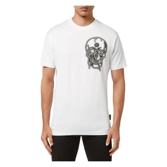 Philipp Plein T-Mtk5827 T-Shirt - - Tops - Herren - Wei&szlig; - L