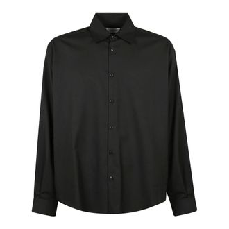 Laneus Homme, Chemises, Noir, Taille: L Chemise en Flanelle pour Homme