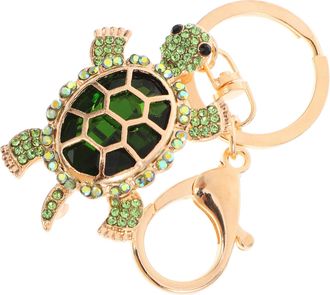 FOMIYES Strass Schildkr&ouml;ten Schl&uuml;sselanh&auml;nger Bunt 11Cm - Kreativer Anh&auml;nger F&uuml;r Tasche Rucksack Schl&uuml;ssel - Leichtes Accessoire Und Geschenkidee