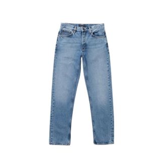 Nudie Jeans Vintage-&auml;hnliche Regular Fit Straight Leg Jeans - - Jeans - Herren - Blau - W32 L30