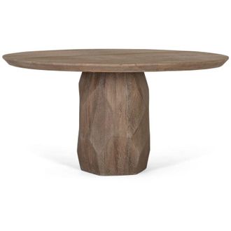 Giner&Colomer Giner Y Colomer - Table &agrave; manger fabriqu&eacute;e artisanalement en bois massif 150 cm