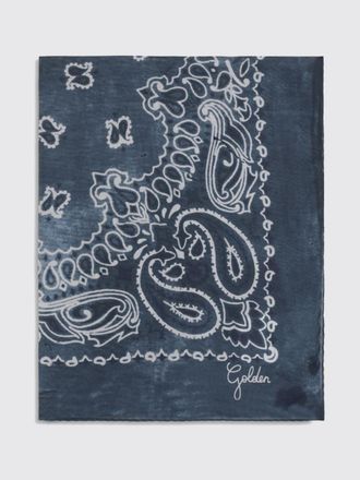 Golden Goose Bandana en pure soie avec imprim&eacute; abstrait et motif cachemire