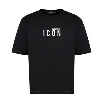 Dsquared2 Homme, Tops, Noir, Taille: L Icon Loose Fit T-Shirt