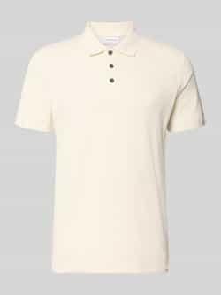 Lindbergh Regular Fit Poloshirt mit kurzer Knopfleiste