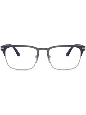 Prada lunettes de vue à monture rectangulaire - Bleu