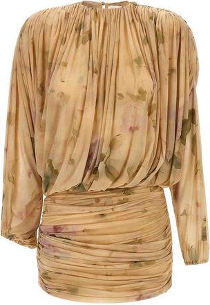 Magda Butrym Robe Courte - Beige