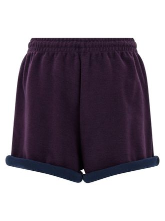 The Attico Womens Purple Cotton Bermuda Shorts