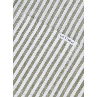 Maison Labiche Chemise Carnot ray&eacute;e en lin et coton