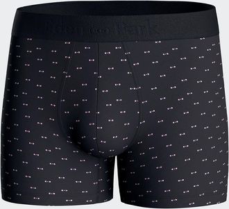 Eden Park Boxer En Jersey De Coton Stretch À Micromotifs Noeuds Papillon Marine