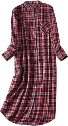 Generic Chemise De Nuit Femme Grande Taille Automne et Hiver, Chemise de Nuit Cardigan Nuisette Sexy Robe Femme Robe Tee Shirt Longue (Grey, XL)